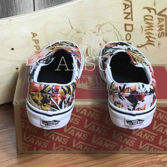 Vans | Shoes | Vans Classic Slip On Cuban Floral Kids Authentic | Poshmark